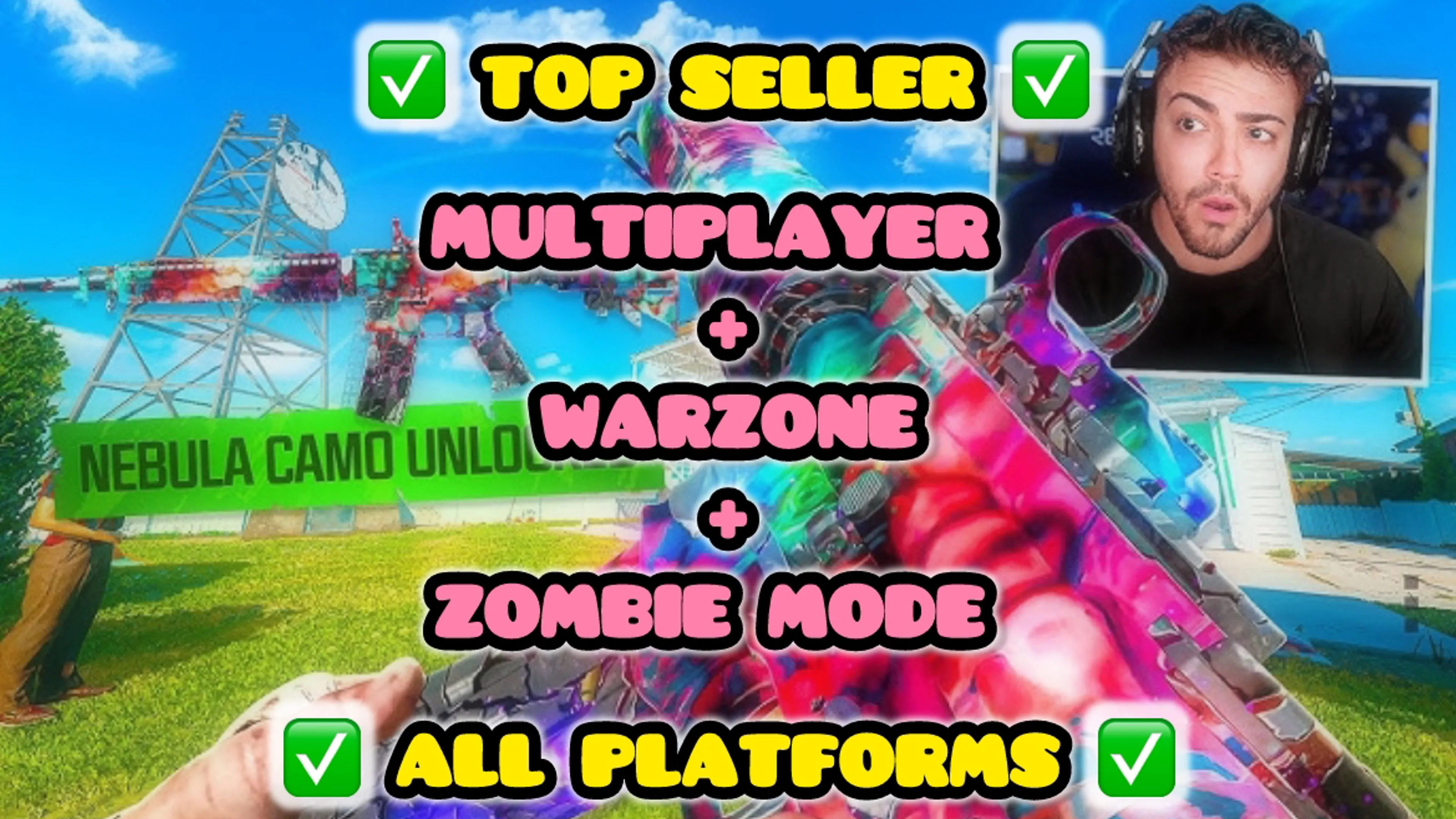 Buy (BO6) Nebula Camo Unlock On 54 Guns | Black Ops 6 for $40.50 | CoD Item