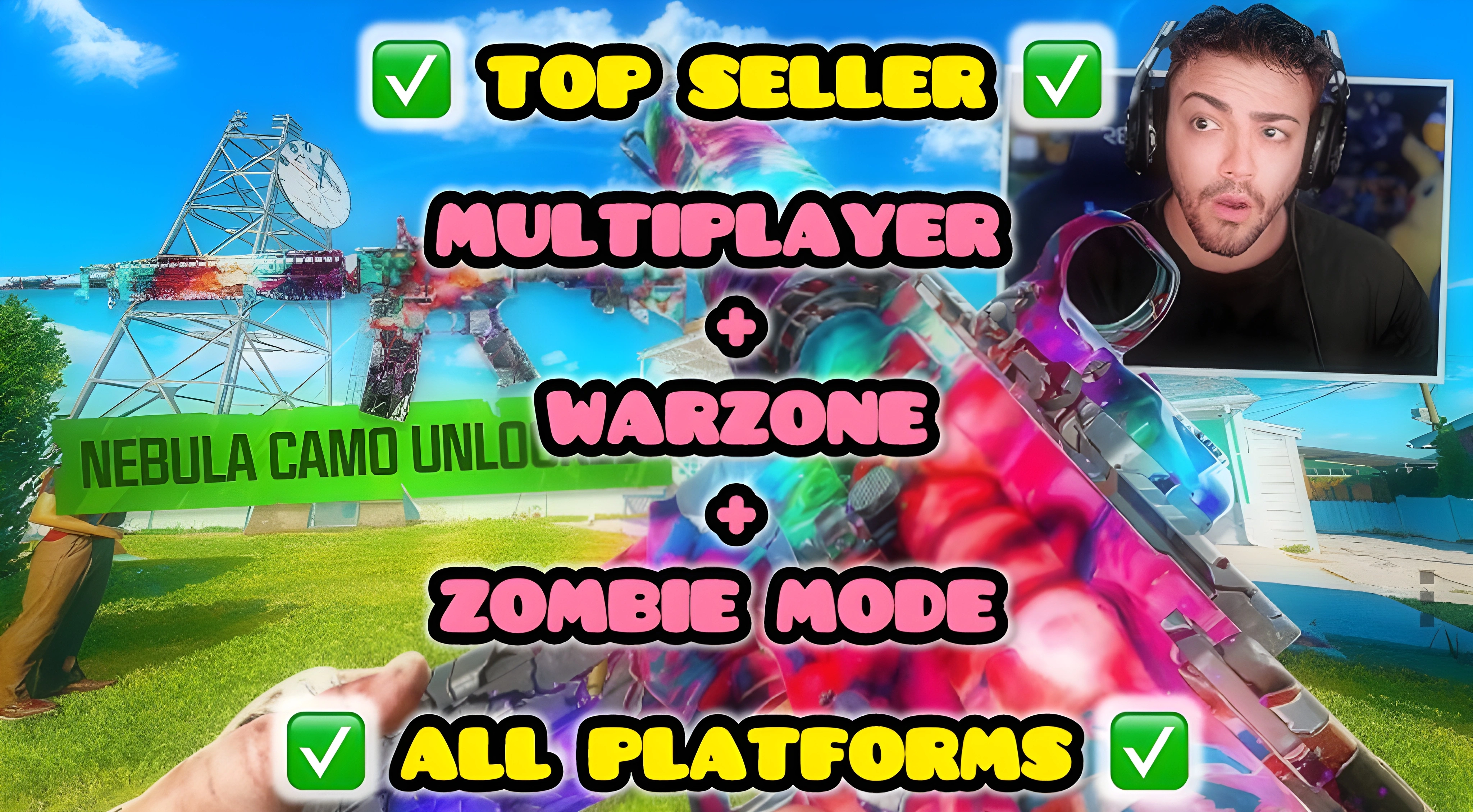 Buy (BO6) Nebula Camo Unlock On 54 Guns | Black Ops 6 for $39.86 | CoD Item