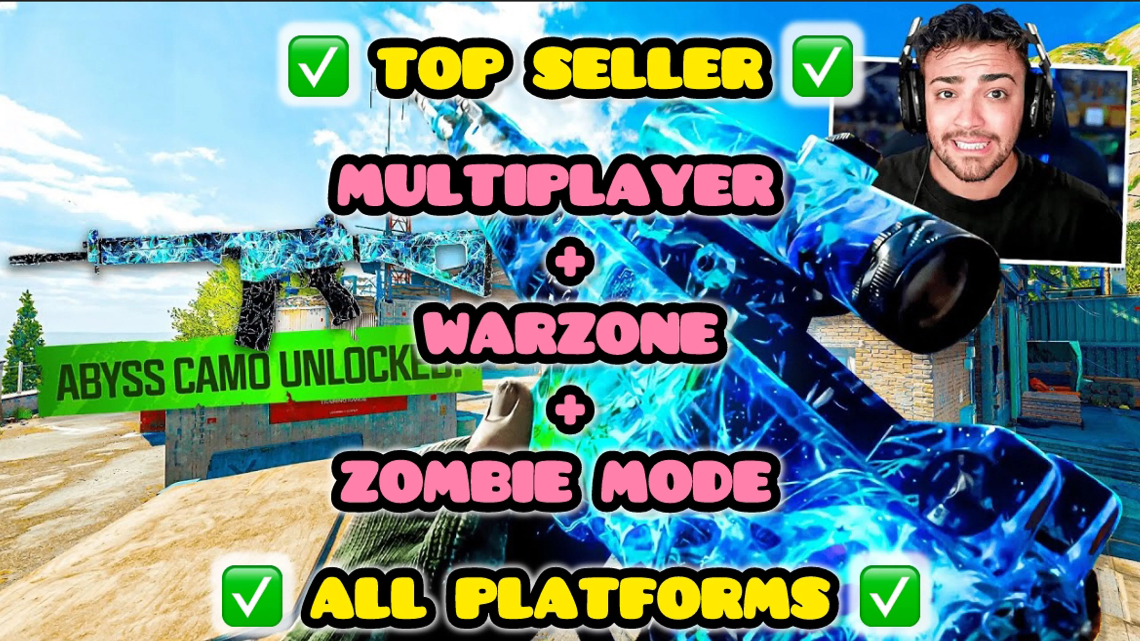 Compra (BO6 & Warzone 4)ABYSS Camo Unlock On 50 Guns | Black Ops 6 per ...