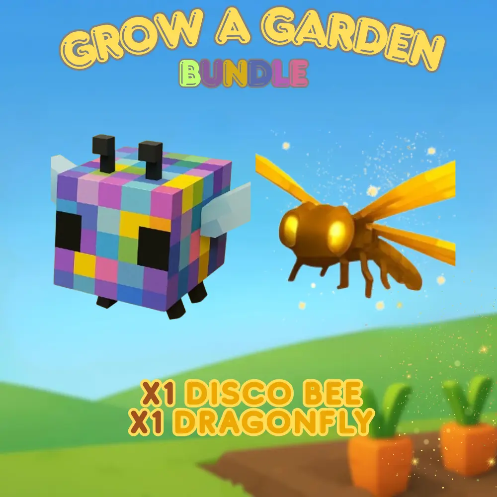 Köp Grow a Garden (Bundle) - Disco Bee + Dragonfly för $14.32 | RBLX Objekt