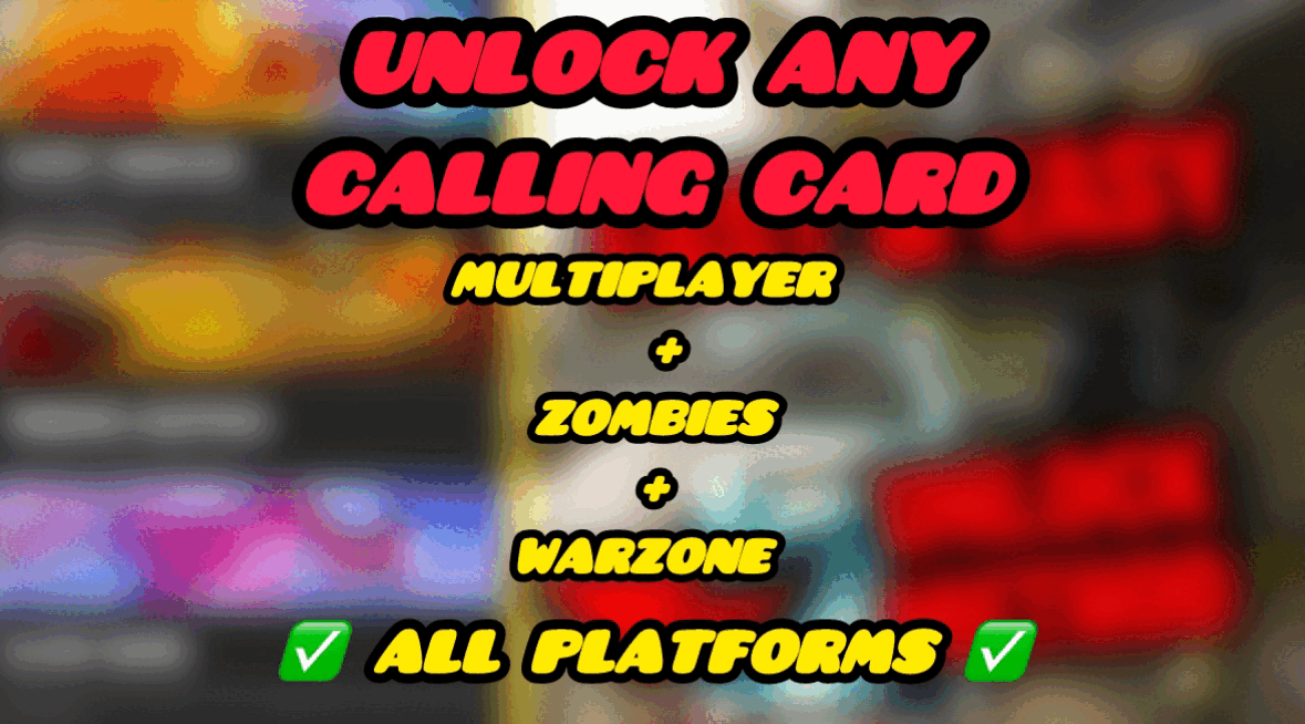 Buy 📢 Unlock ANY Calling Card in Black Ops 6 (BO6) 🎯 for $11.52 | CoD Item