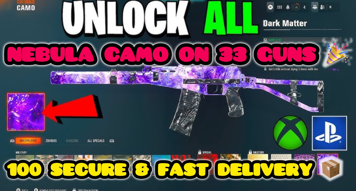 Compre (BO6 & Warzone 4)ABYSS Camo Unlock On 33 Guns | Black Ops 6 por ...