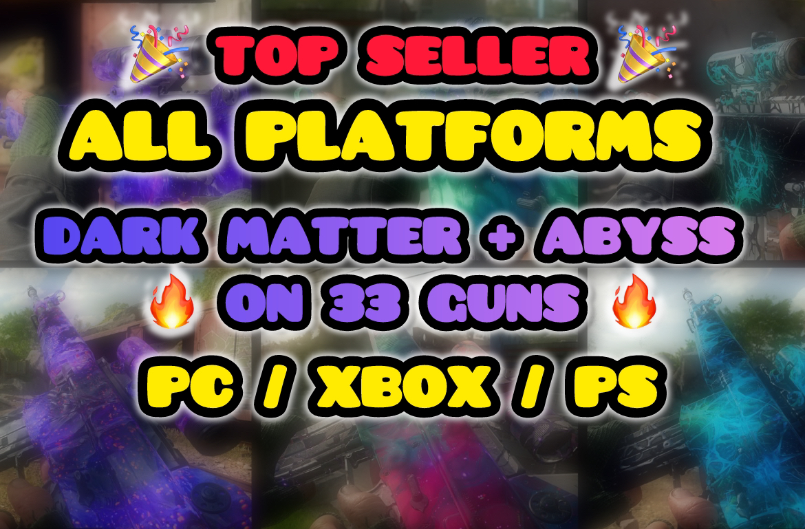 Compre (BO6 & WZ4) DARK MATTER + ABYSS Camo Unlock On 33 Guns | Black ...
