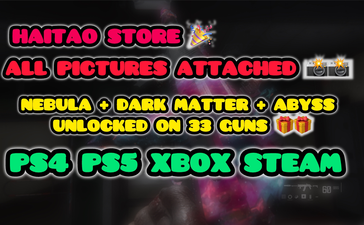 Buy DARK MATTER + ABYSS + Nebula Camo Unlock On 33 Guns | Black Ops Bo6 ...